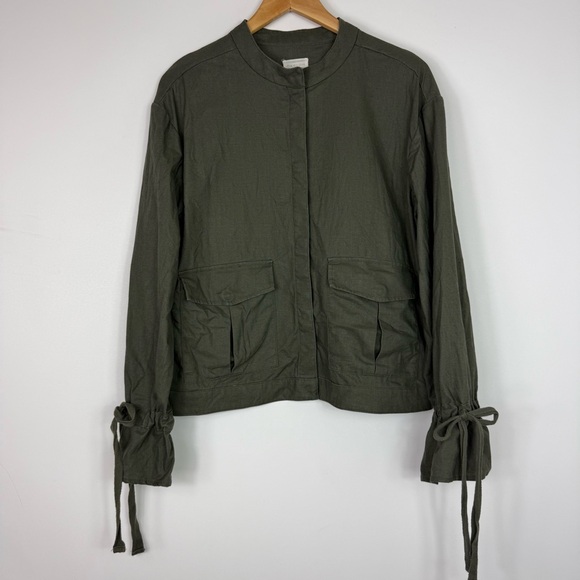 Caslon | Jackets & Coats | Caslon Jacket Olive Green Womens Medium ...